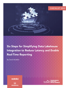 TDWI Checklist Report | Six Steps for Simplifying Data Lakehouse ...